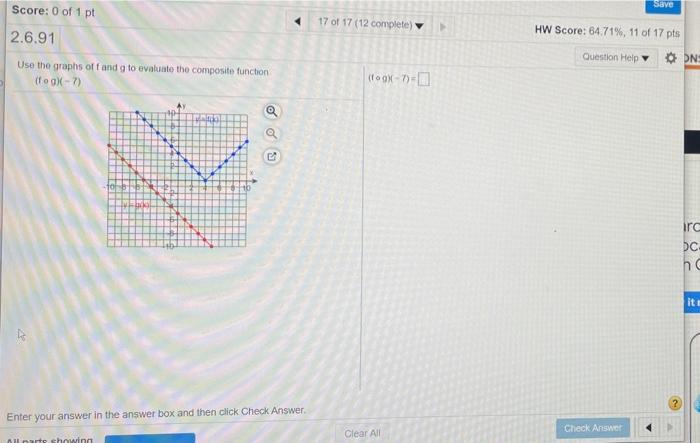 Solved Use the graphs of f and g to evaluate the composite | Chegg.com