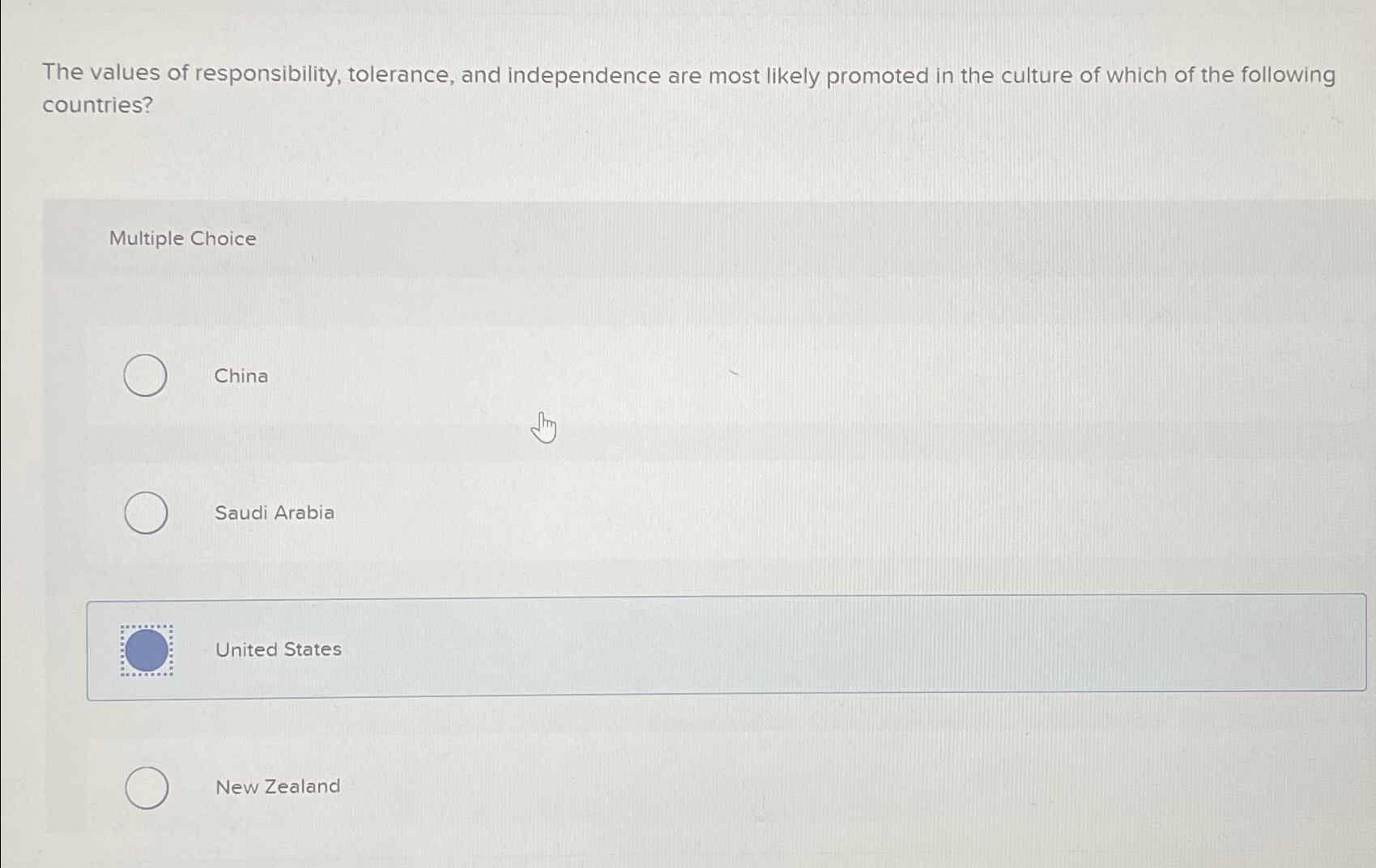 Solved The values of responsibility, tolerance, and | Chegg.com