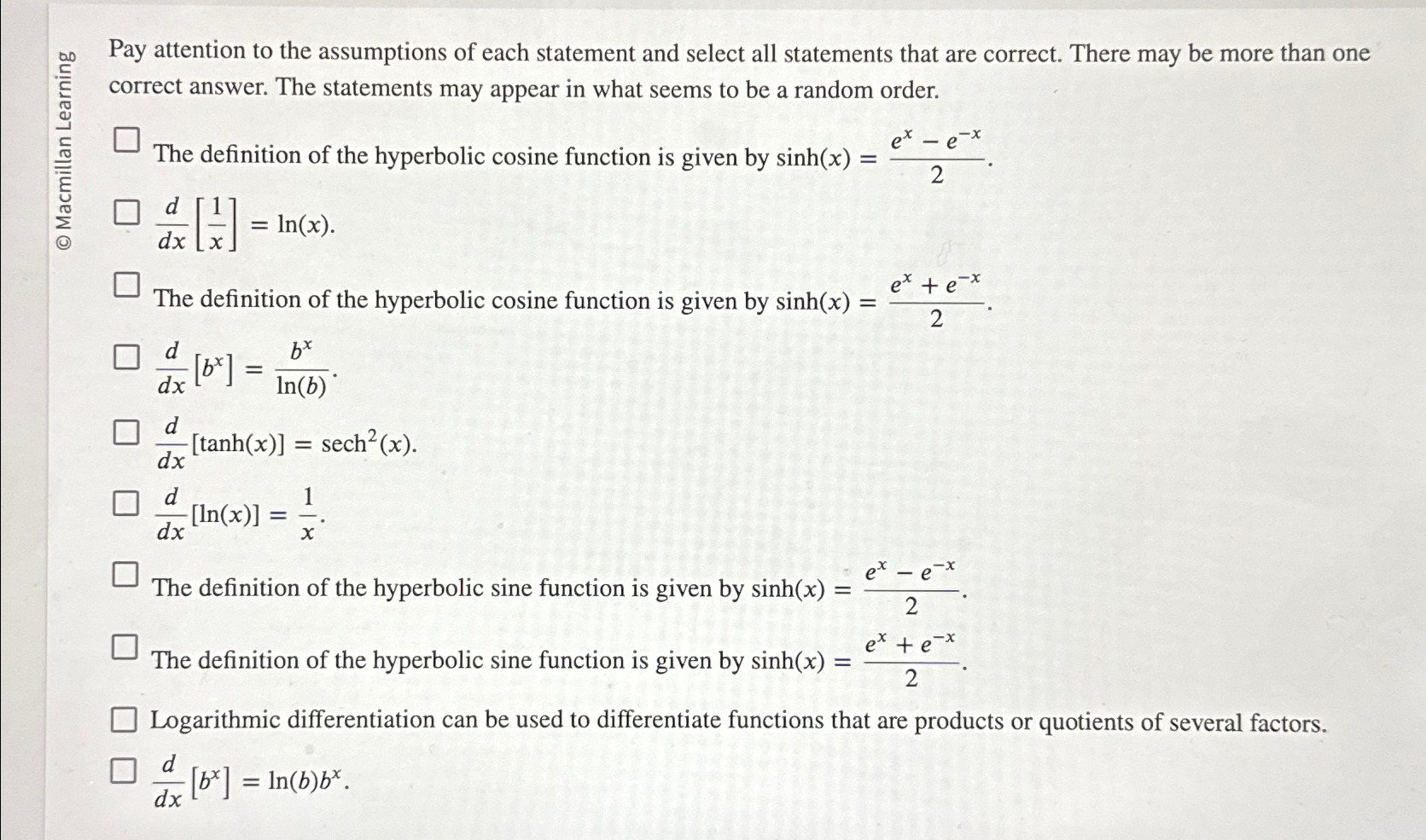 Solved Pay attention to the assumptions of each statement | Chegg.com