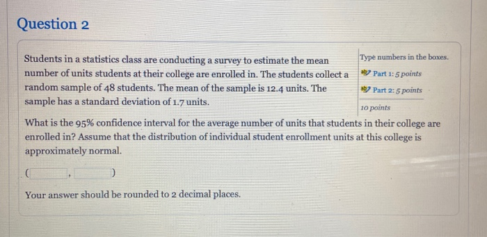 Solved Question 1 Select one answer 10 points Students in a | Chegg.com