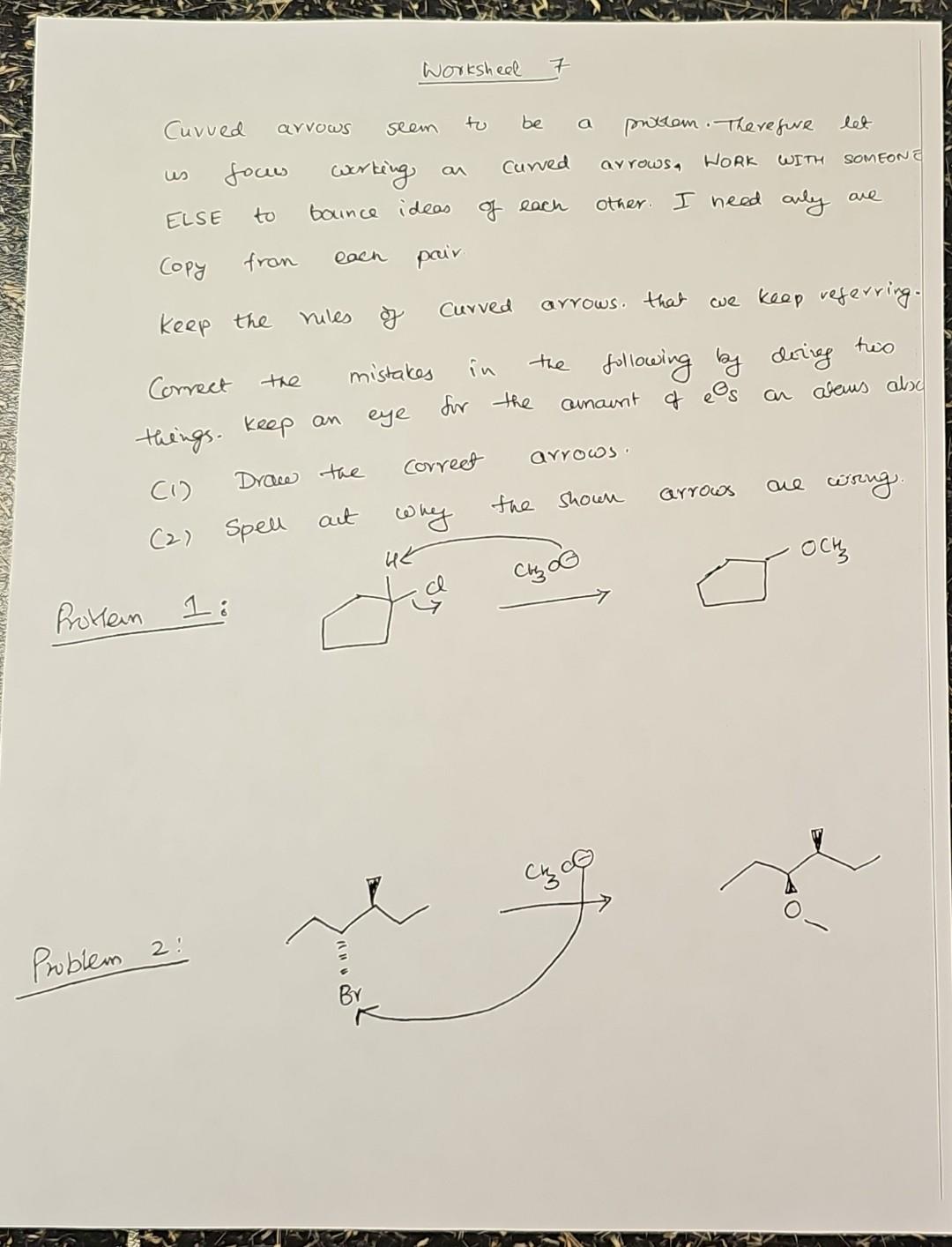 Solved Curved arrows seem to be a protsan. Therefure let us | Chegg.com