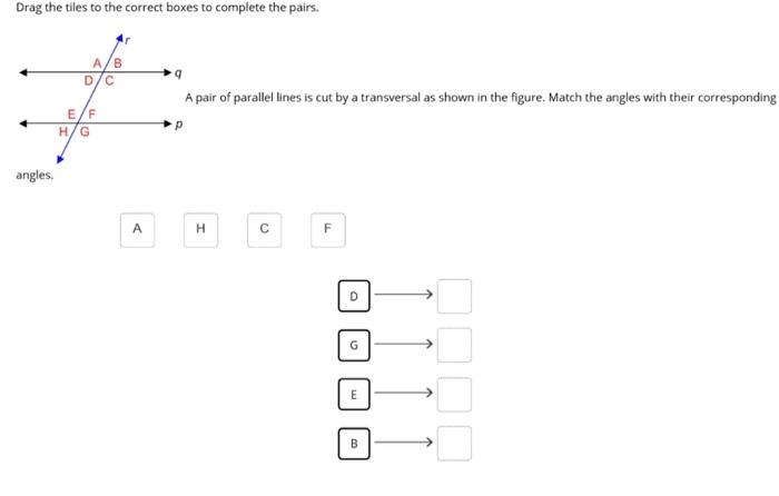 Solved Drag the tiles to the correct boxes to complete the | Chegg.com