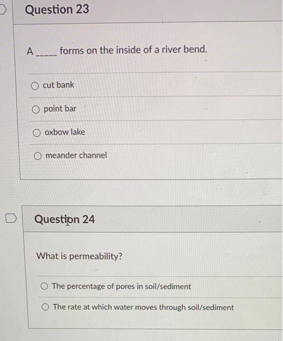 Solved Question 19 Saltation happens with the dissolved load | Chegg.com