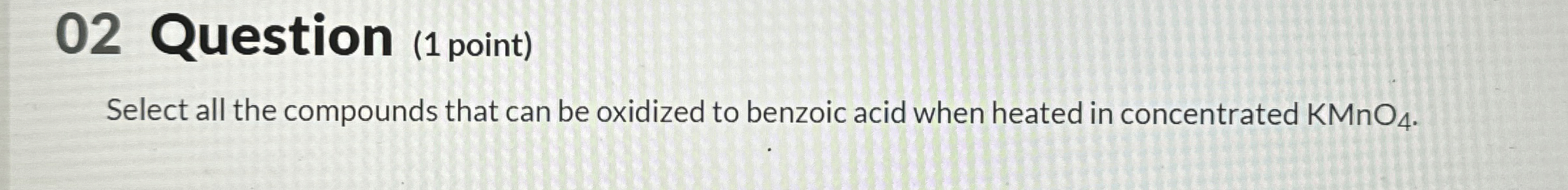 High Quality SOLUTION 02 ﻿Question (1point)Select all the compounds that | Chegg.com