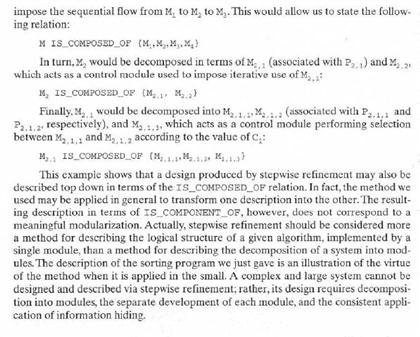 Describe the stepwise refinement of the | Chegg.com