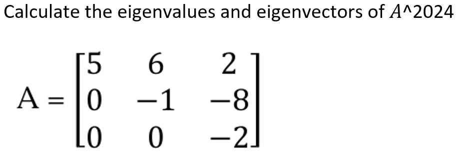Solved Calcule los valores propios y los vectores propios | Chegg.com