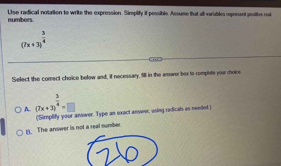 Solved Use radical notation to write the expression. | Chegg.com