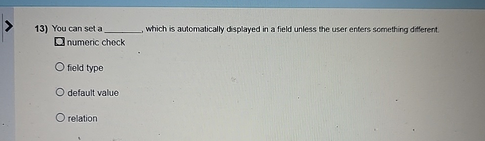 Solved You can set a ﻿which is automatically displayed in | Chegg.com