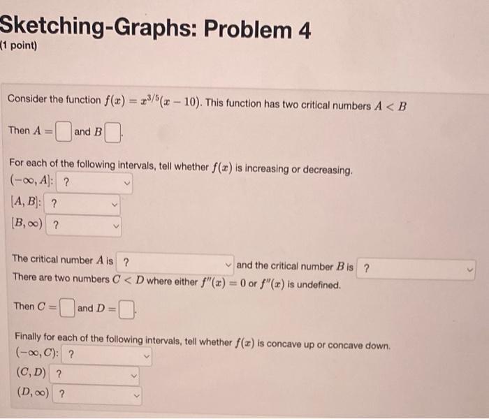 Solved Sketching-Graphs: Problem 1 (1 point) Lot | Chegg.com