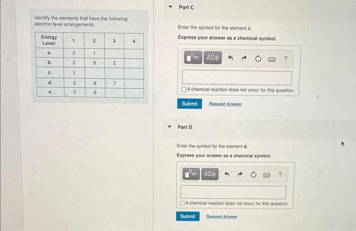 Solved Identify the elements that have the following | Chegg.com