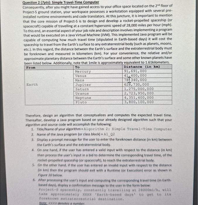 Solved Question 2 (7pts): Simple Travel-Time Computer | Chegg.com