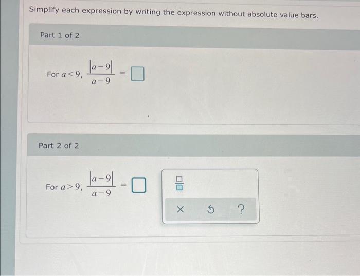 Solved Simplify each expression by writing the expression | Chegg.com