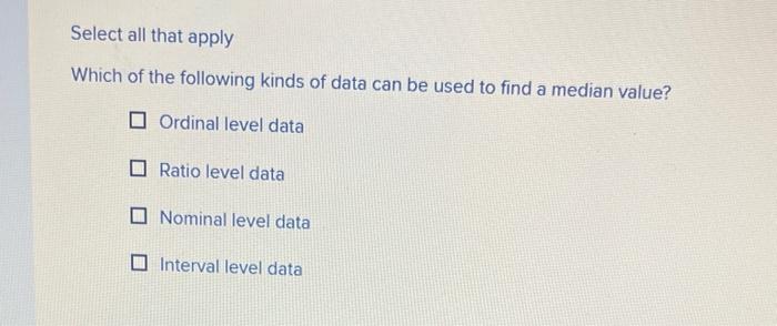 Solved Select all that apply Which of the following kinds of | Chegg.com
