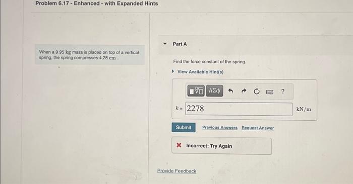 Solved Problem 6.17- Enhanced - with Expanded Hints When a | Chegg.com