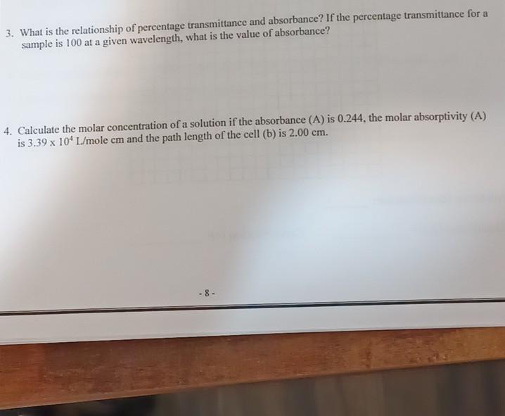 Solved 3. What is the relationship of percentage | Chegg.com