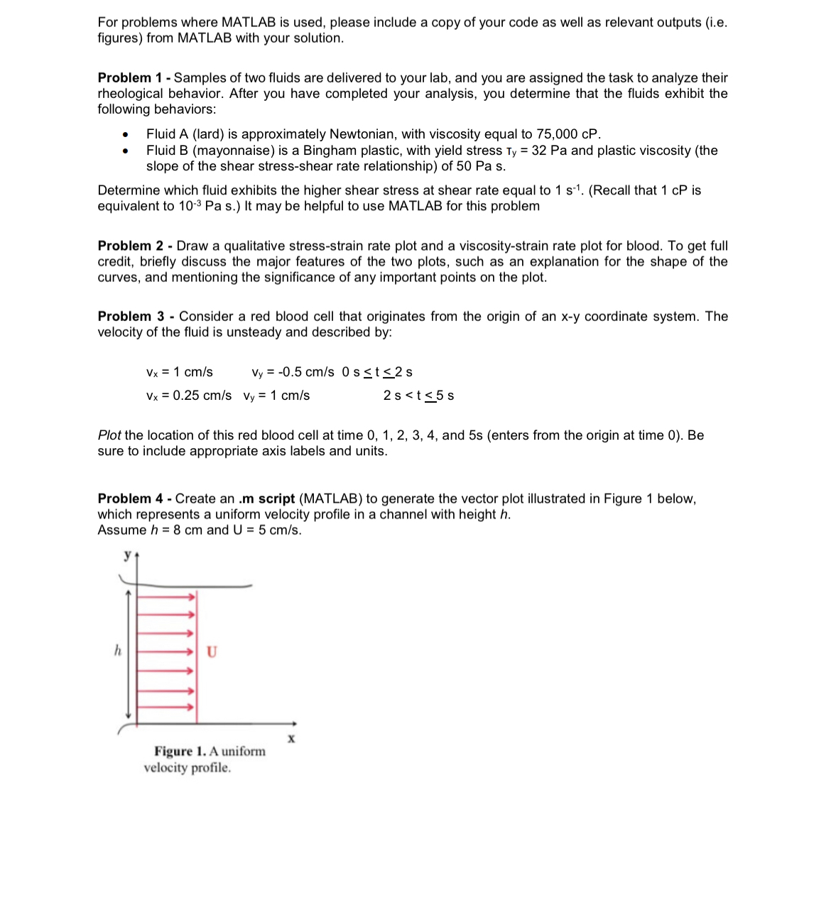 Solved For problems where MATLAB is used, please include a | Chegg.com