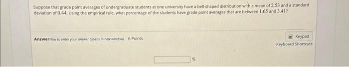 Solved Suppose that grade point averages of undergraduate | Chegg.com