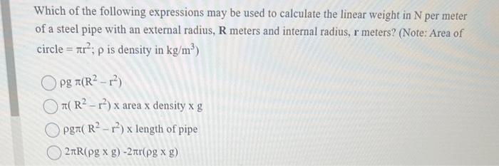 Solved Which of the following expressions may be used to | Chegg.com