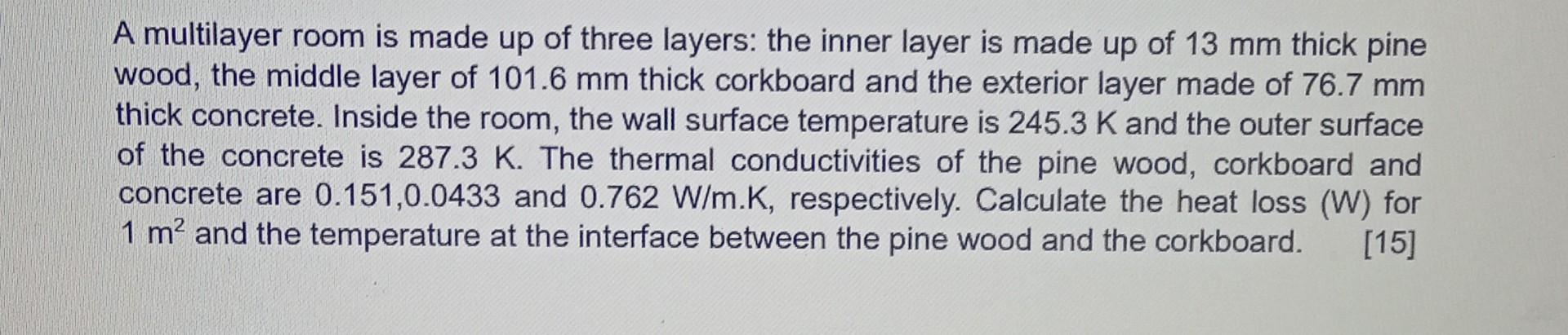 A multilayer room is made up of three layers: the | Chegg.com
