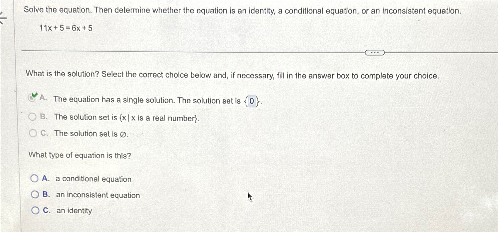 Solved Solve the equation. Then determine whether the | Chegg.com
