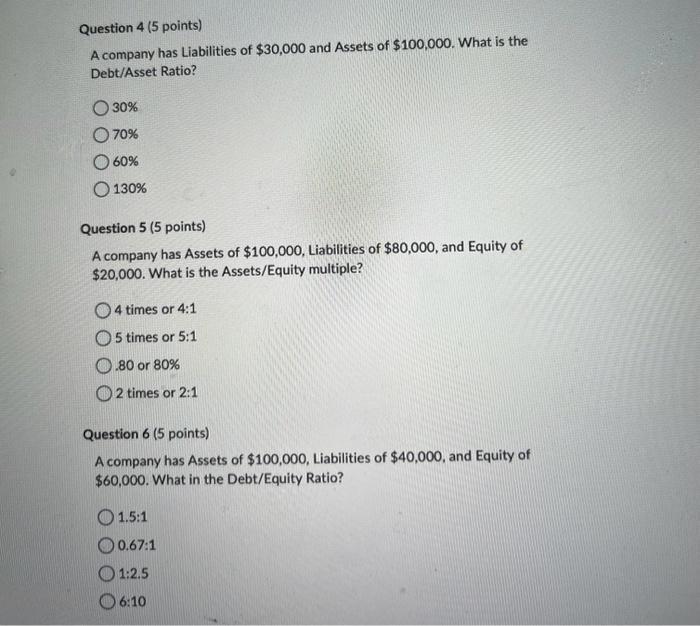 Solved Question 1 (5 points) A company buys equipment with a | Chegg.com