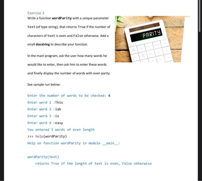 Solved Part I Exercise 1 Start your program by defining a | Chegg.com