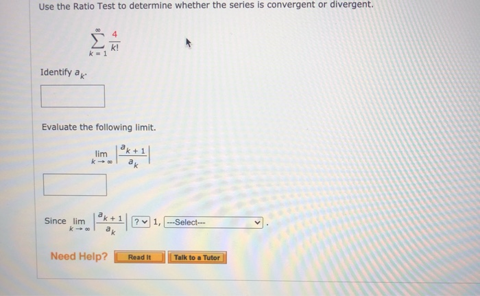 Solved Use the Ratio Test to determine whether the series is | Chegg.com