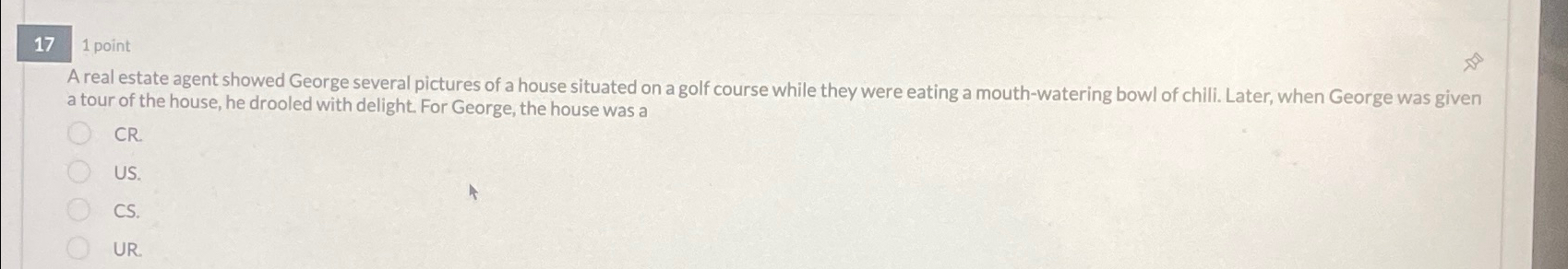 Solved 171 ﻿point.A real estate agent showed George several | Chegg.com