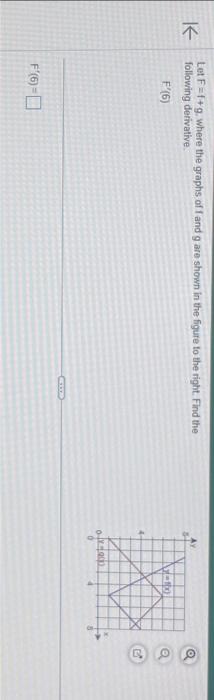 Solved Let F=f+g. where the graphs of f and g are shown in | Chegg.com Solved Let F=f+g. where the graphs of f and g are shown in | Chegg.com