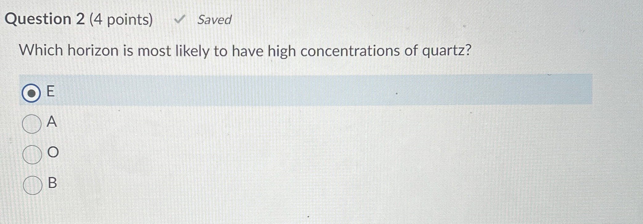 Solved Question 2 (4 points) SavedWhich horizon is most | Chegg.com Solved Question 2 (4 points) SavedWhich horizon is most | Chegg.com