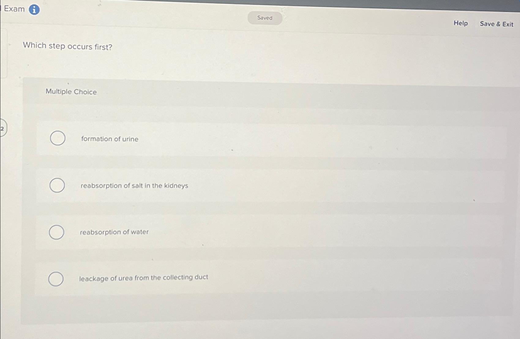 Solved Exam iHelpSave & ExitWhich step occurs first?Multiple | Chegg.com