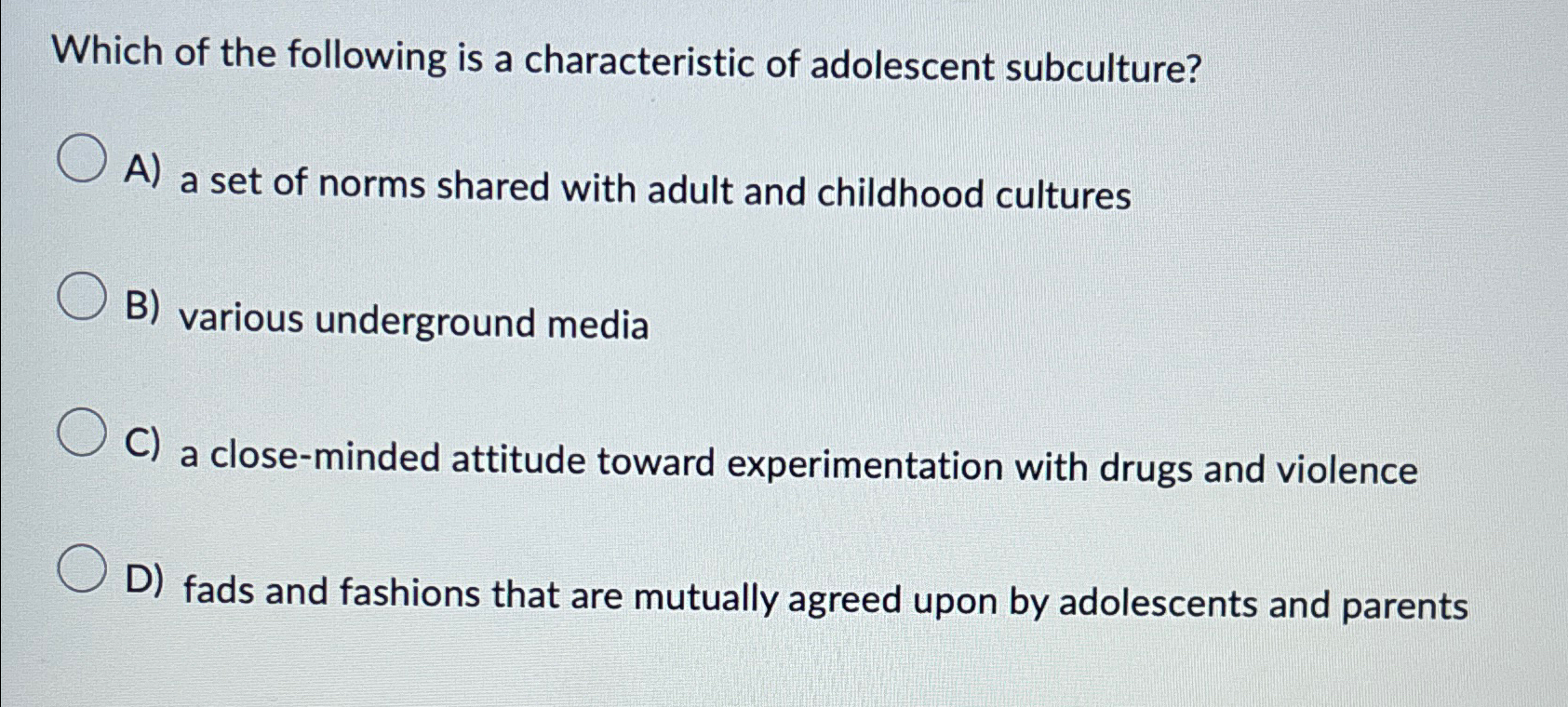 Solved Which of the following is a characteristic of | Chegg.com