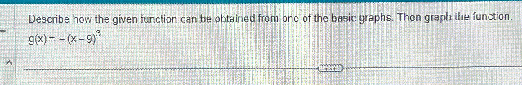 Solved Describe how the given function can be obtained from | Chegg.com