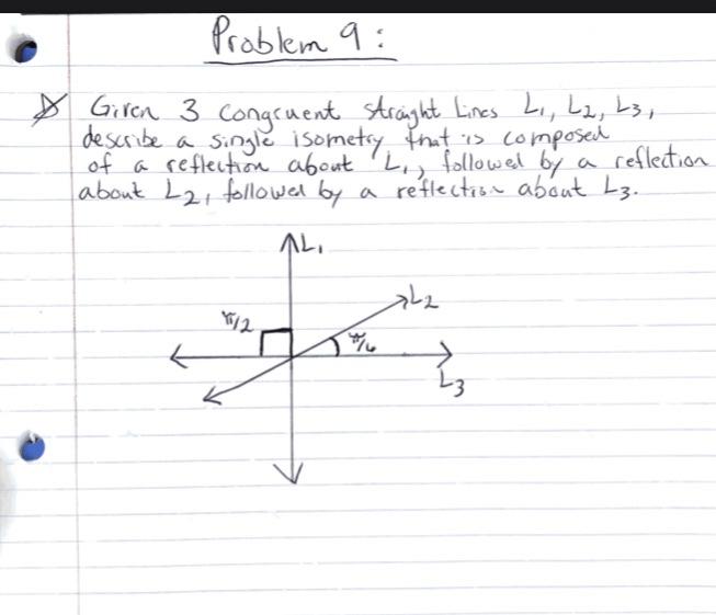 Solved Giren 3 congruent straight Lines L1,L2,L3, describe a | Chegg.com