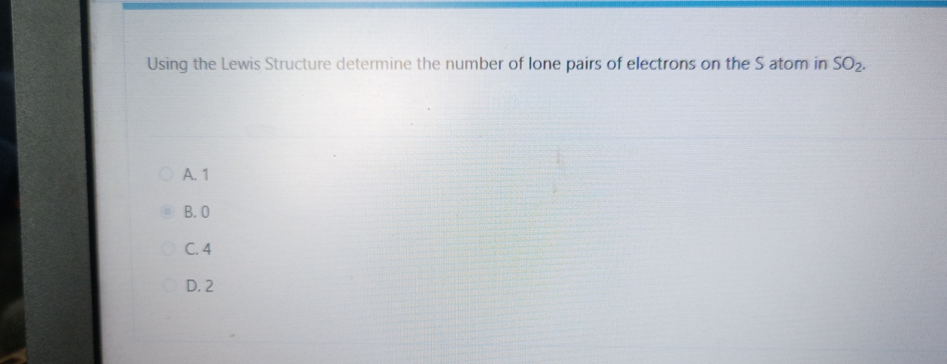 Solved Using the Lewis Structure determine the number of | Chegg.com