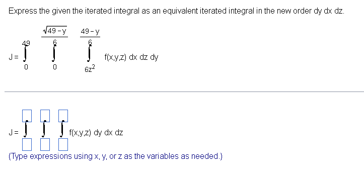 Solved Express the given the iterated integral as an | Chegg.com