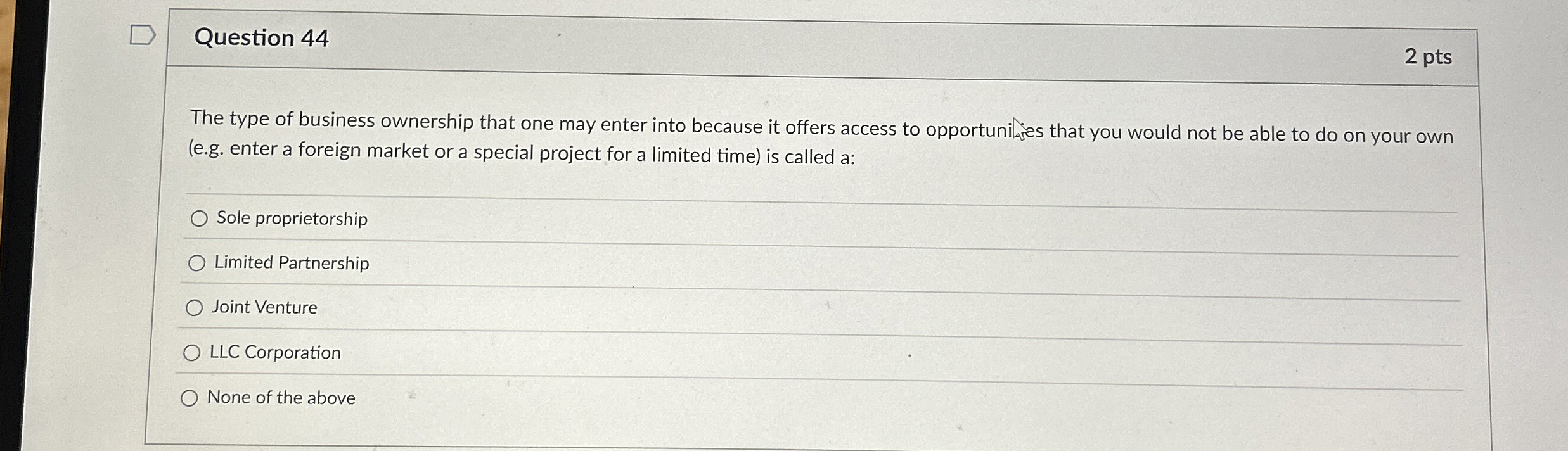 Solved Question 442 ﻿pts(e.g. ﻿enter a foreign market or a | Chegg.com