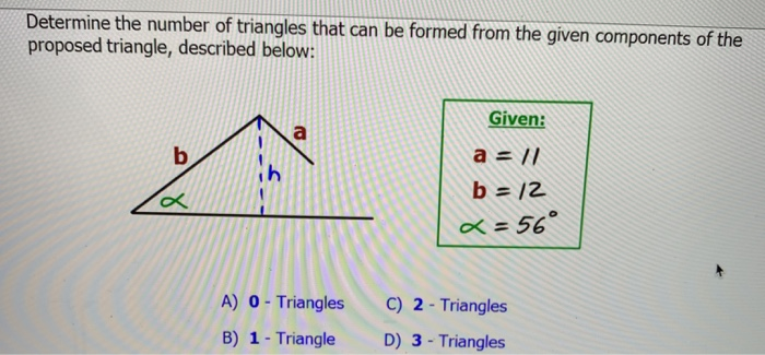 Solved Determine the number of triangles that can be formed | Chegg.com