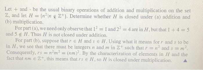 [Solved]: Please help Let + and - be the usual binary operat