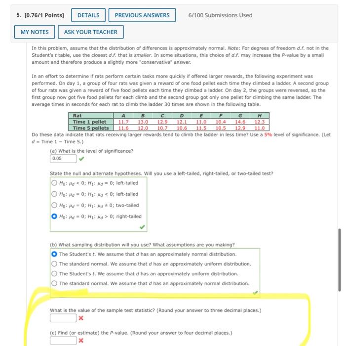Solved In this problem, assume that the distribution of | Chegg.com