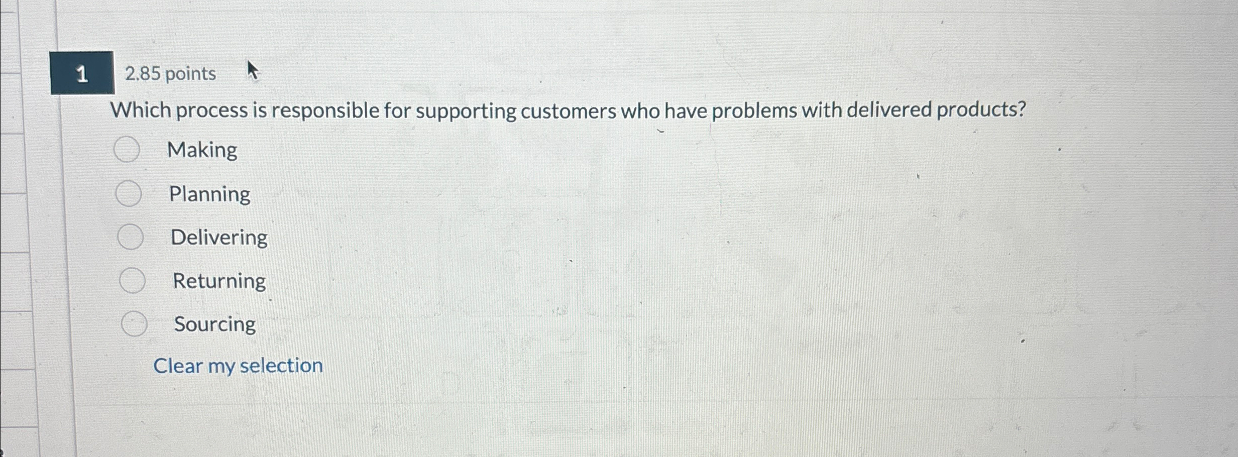 Solved 12.85 ﻿pointsWhich process is responsible for | Chegg.com