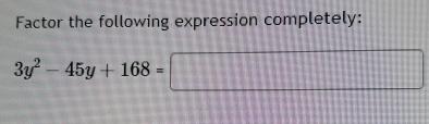 Solved Factor the following expression | Chegg.com