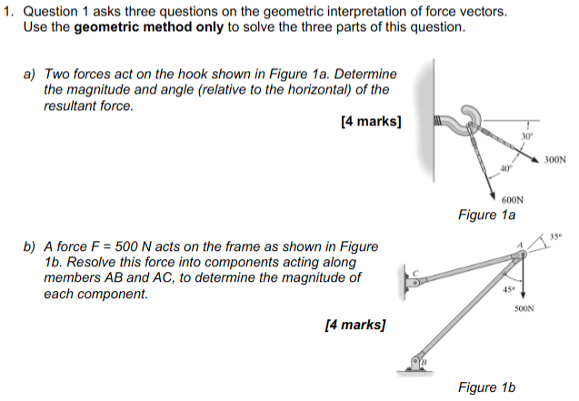Solved Question 1 ﻿asks three questions on the geometric | Chegg.com