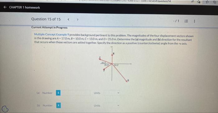 Solved Multiple Concept Example 9 provides background | Chegg.com