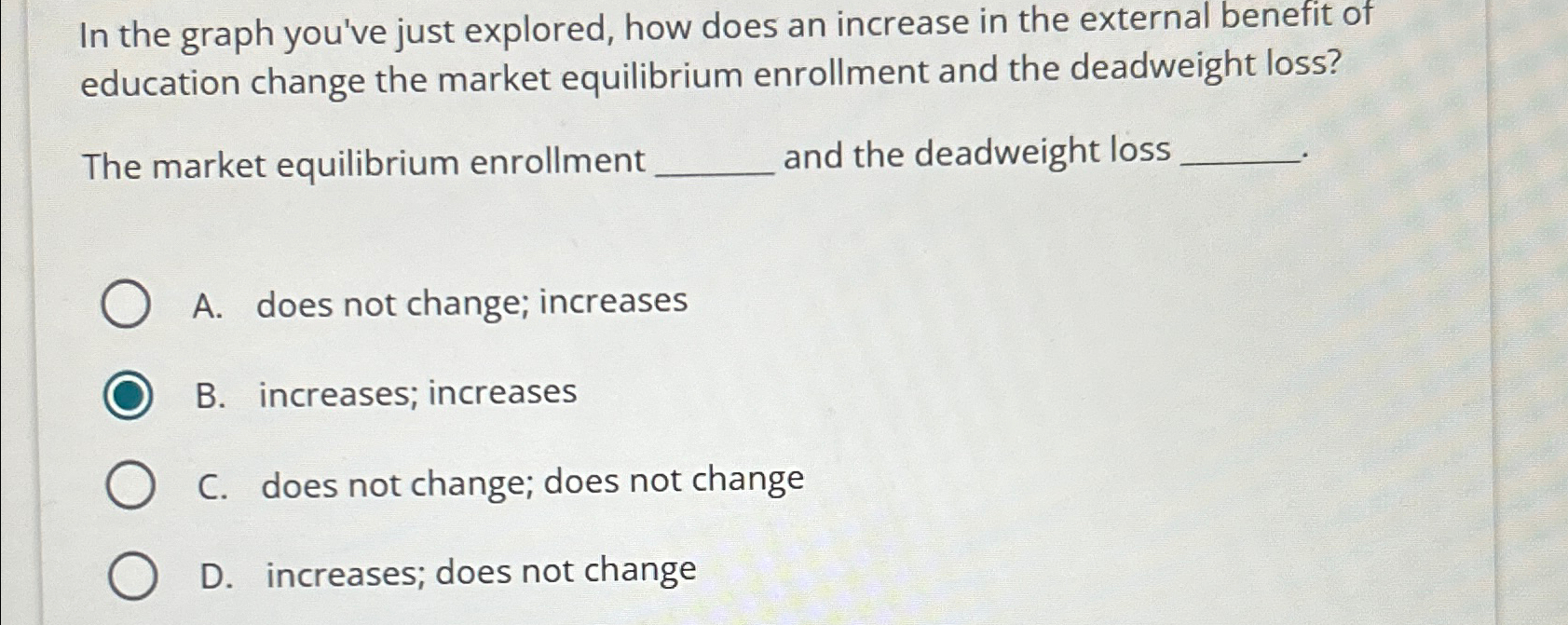 Solved In the graph you've just explored, how does an | Chegg.com