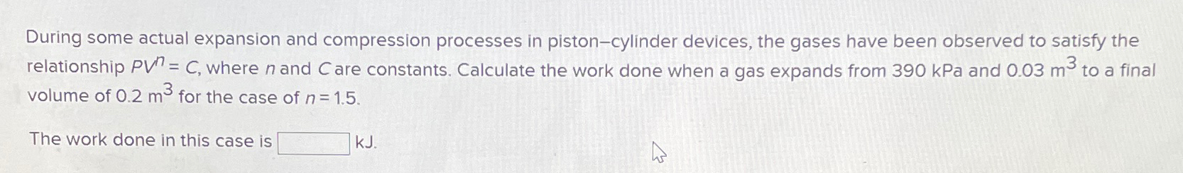 Solved During some actual expansion and compression | Chegg.com
