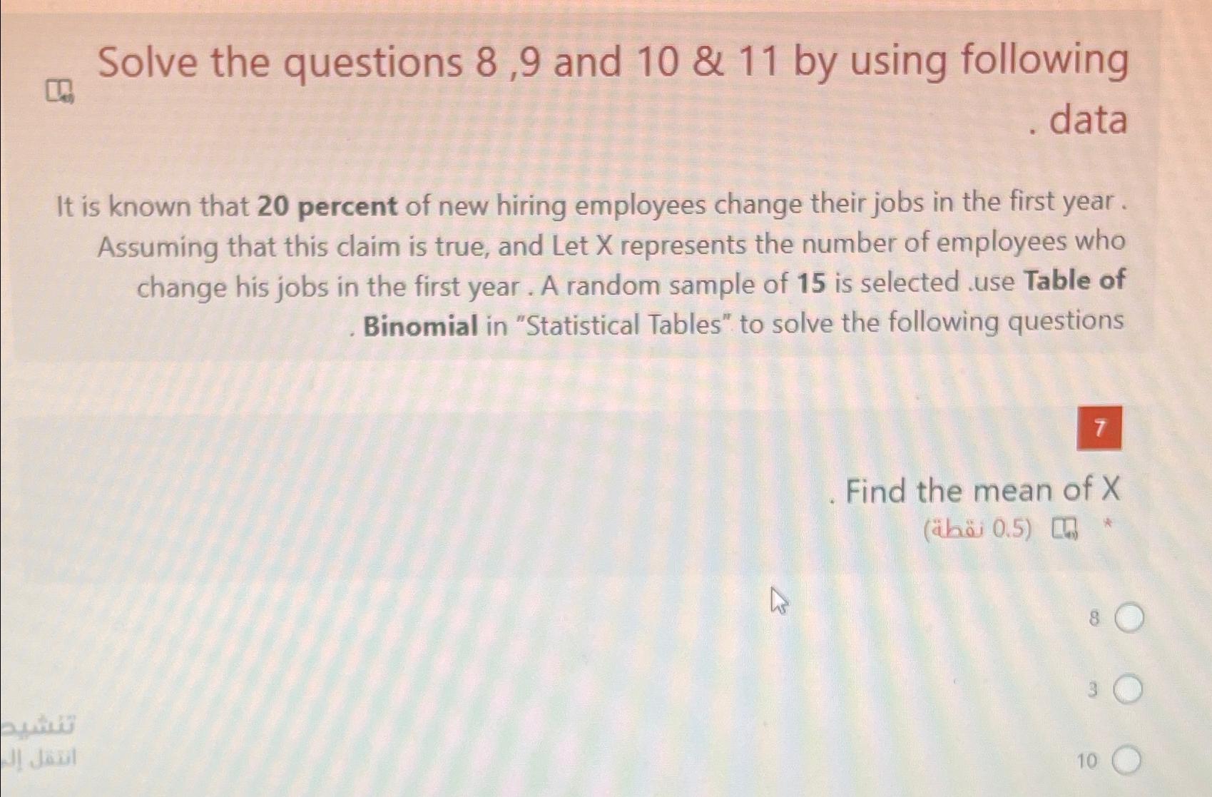 Solved Solve the questions 8,9 ﻿and 10&11 ﻿by using | Chegg.com