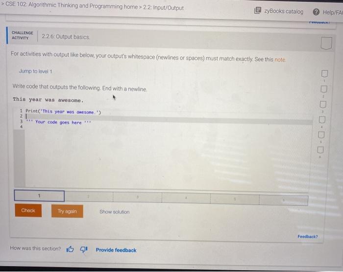 Solved Cse 102 Algorithmic Thinking And Programming Home
