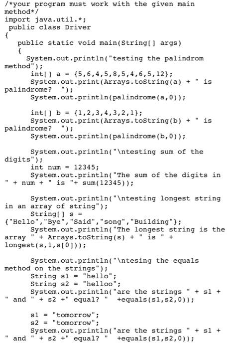 Solved Objective Practice recursive programming problem In | Chegg.com