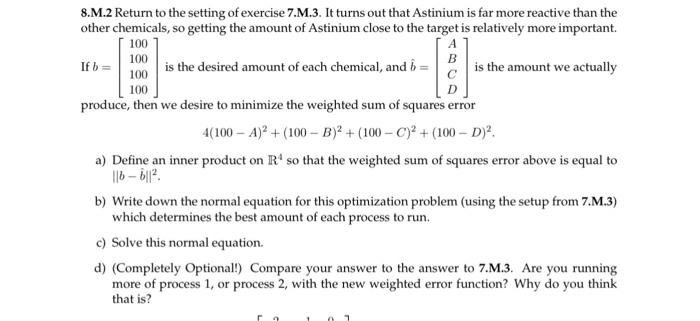 Solved 8.M.2 Return to the setting of exercise 7.M.3. It | Chegg.com